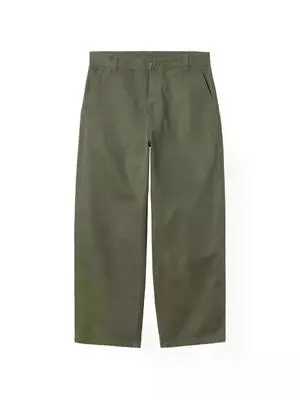 Carhartt Work In Progress Brady Logo-patch Trousers - Green