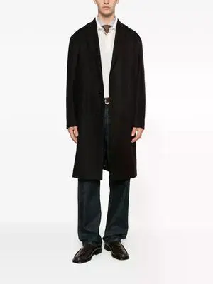 LARDINI Single-breasted Coat - Black