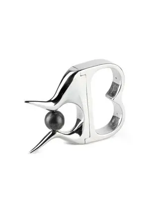 PARTS OF FOUR Sterling Double Plate Ring