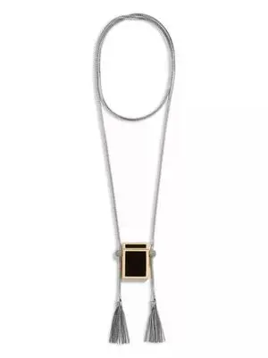 Demarson Veruschka Tasseled Chain Necklace - Silver