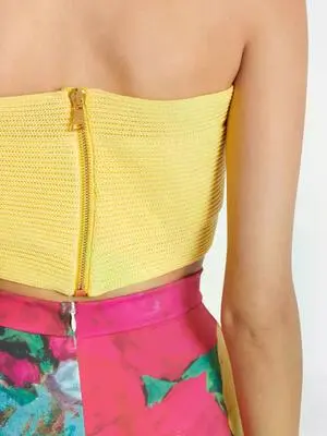 Balmain Zip-fastening Knit Top - Yellow