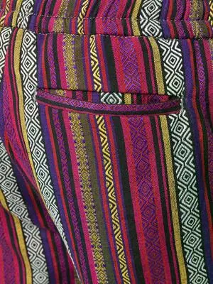 PAURA Striped Straight-leg Trousers