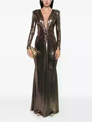 CRISTALLINI Liora Knot Maxi Dress