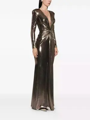 CRISTALLINI Liora Knot Maxi Dress
