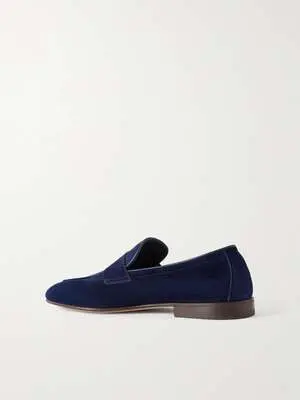 Brunello Cucinelli Suede Penny Loafers
