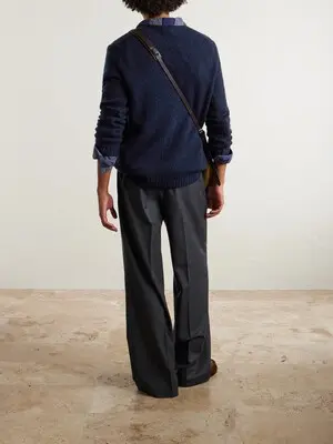 Nn07 Lee 6598 Merino Wool-blend Sweater - Blue