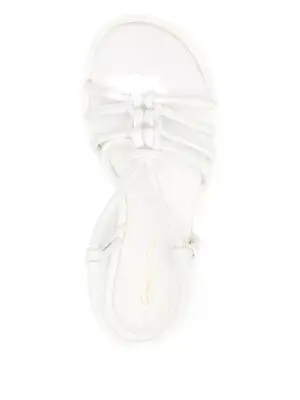 GIANVITO ROSSI 40mm Knotted Platform Sandals - White