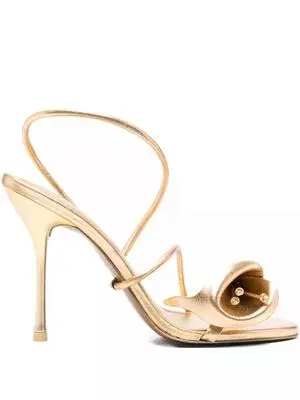 Cult Gaia 110mm Cassidy Sandals - Gold