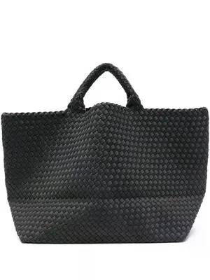 NAGHEDI Large St. Barths Woven Tote Bag - Black