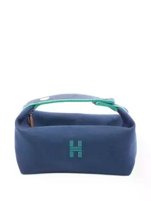 Hermès Small Toile Bride A Brac Case Vanity Bag 2010-2025 - Blue
