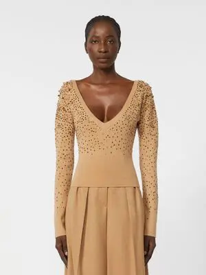 Max Mara Wool And Cashmere Sweater - Camel