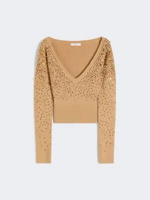 Max Mara Wool And Cashmere Sweater - Camel