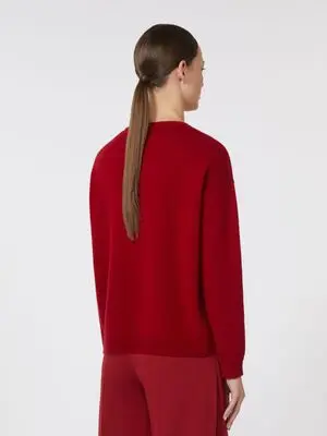 Max Mara Oversized Wool And Cashmere Sweater - Dark Red
