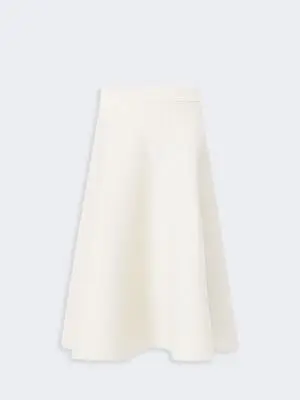 Max Mara Full Tech Wool Skirt - Ivory