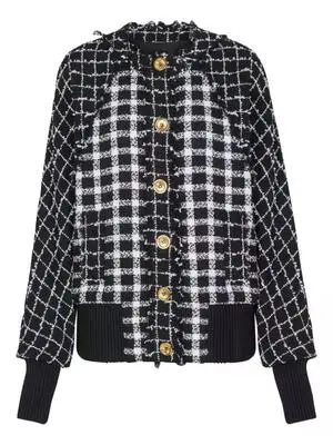 Balmain Tweed Bomber Jacket
