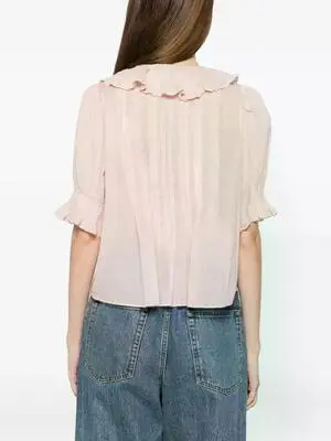 DÔEN Ruffled Blouse - Pink