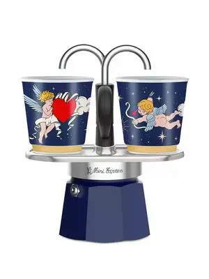 BIALETTI Cupido Mini Espresso Maker Set - Blue