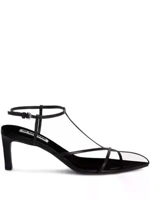 JIL SANDER Interwoven-straps Pointed-toe Pumps