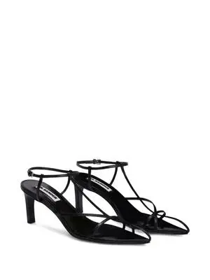 JIL SANDER Interwoven-straps Pointed-toe Pumps