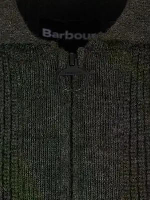 Barbour Zip-fastening Ribbed-knit Cardigan - Green