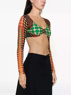 JEAN PAUL GAULTIER Polka Dot Top - Orange