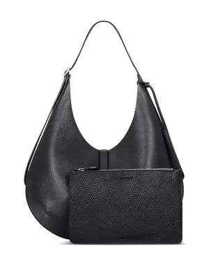 COURREGES Hobo Grained Leather Tote Bag