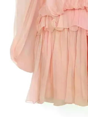 Chloé Silk Ruffled Dress - Pink