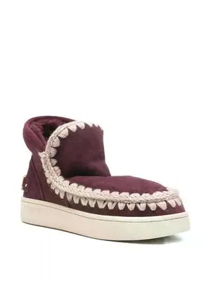 Mou 35mm Sheepskin-lined Ankle Boots - Red