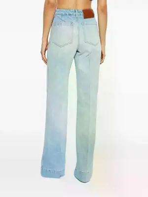 Victoria Beckham Patch-pocket Straight-leg Jeans - Blue
