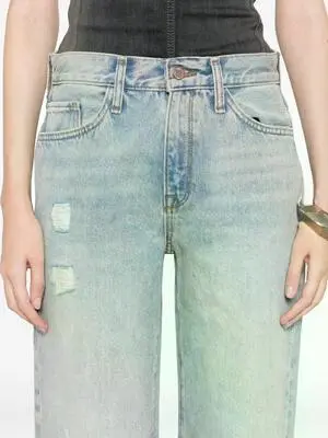 TRIARCHY Distressed Frayed Jeans