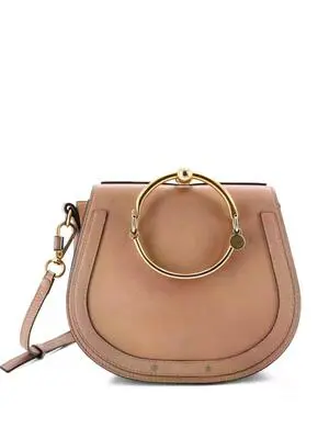 Chloé Nile Leather Medium Crossbody Bag - Brown