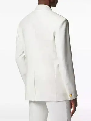 Versace Double-breasted Notched Lapel Blazer
