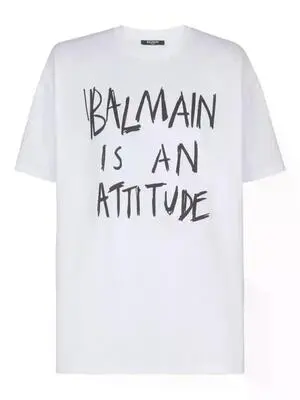 Balmain Printed T-shirt - White