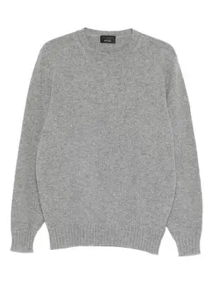 DELL'OGLIO Crew Neck Sweater - Grey