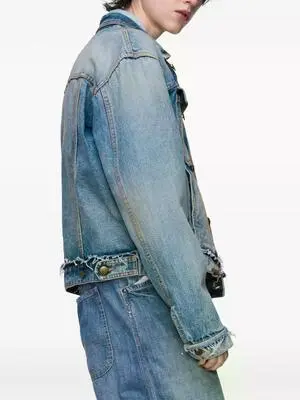 MAISON MARGIELA Patch-pockets Denim Jacket - Blue