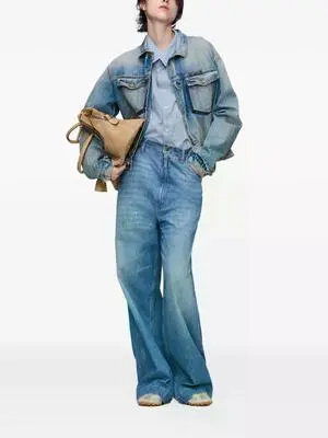 MAISON MARGIELA Patch-pockets Denim Jacket - Blue