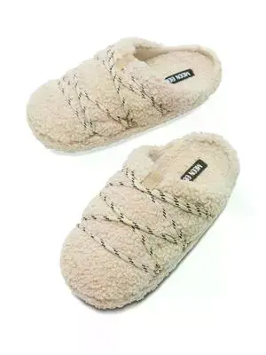 Moon Boot Teddy Cozy Slippers - Neutrals