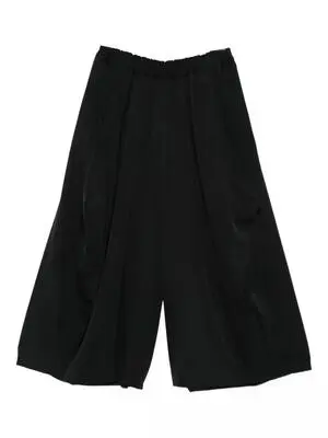 Comme Des Garçons Elasticated Wool Trousers - Black