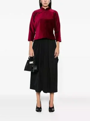 Comme Des Garçons Elasticated Wool Trousers - Black