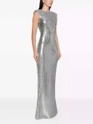 SILK LOVE & LACE Jamila Sequin Maxi Dress