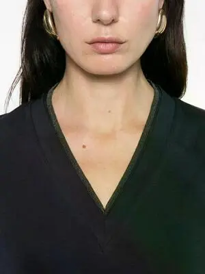 Brunello Cucinelli V-neck T-shirt - Blue
