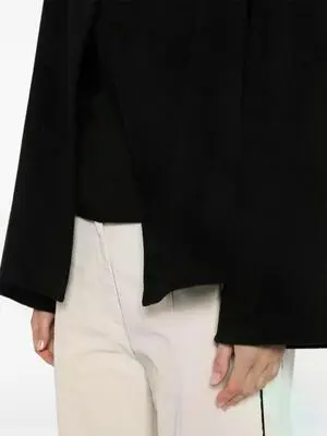 Soft Goat Open-front Oversized Coat