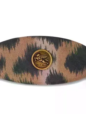 Etro Leopard-print Hair Clip