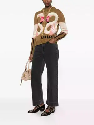 Chloé Logo-patch Jeans