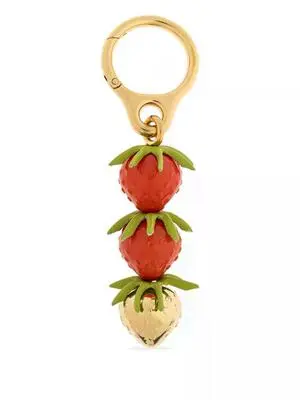 Loewe Strawberry-motif Charm - Red