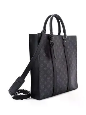 LOUIS VUITTON Sac Plat Tote Bag Monogram Eclipse Canvas