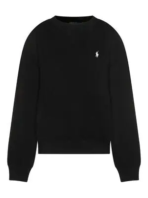 Polo Ralph Lauren Logo-embroidered Crew-neck Sweater - Black