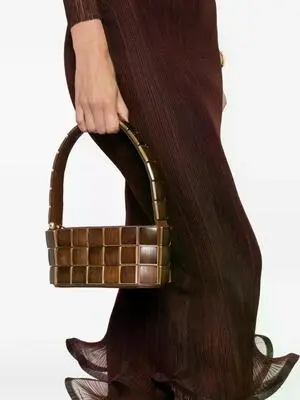 Cult Gaia Romy Panelled Wood Shoulder Bag