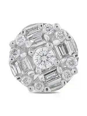 LB EXCLUSIVE 14k White Gold Diamond Stud Earrings