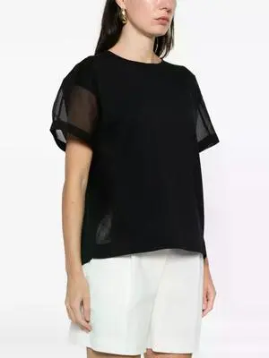 Brunello Cucinelli Semi-sheer Paneled T-shirt